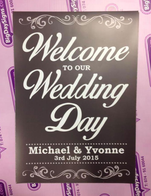 Welcome Sign - Charcoal