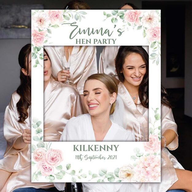 Elegant Floral Hen Party Frame - The perfect hen party photo prop