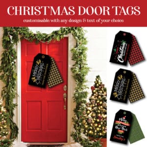 Christmas Door Tags | Festive and Fun Signs for All Occasions
