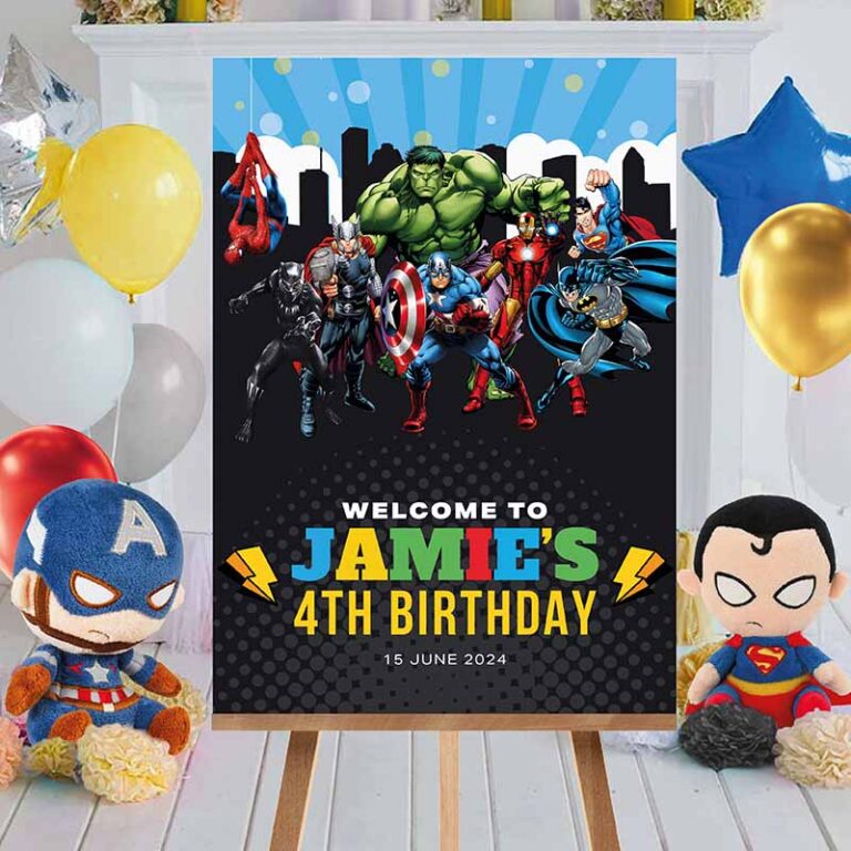 Birthday Welcome - Superhero