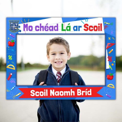 First Day Of School Frame Blues | The Perfect Photo Prop For Schools!